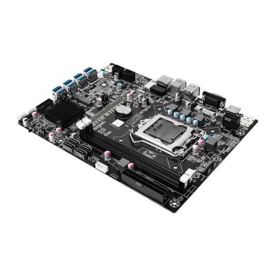 China Customized B75 motherboard chassis 8gpu motherboard case with power supply ram and ssd B75 graphics card case for sale