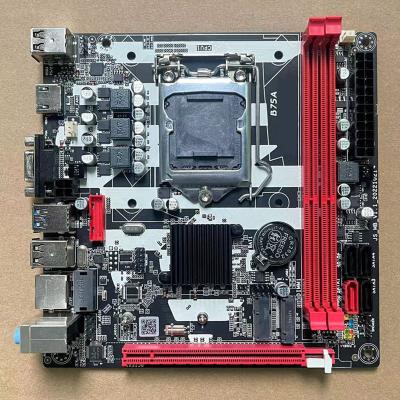 Cina B75A scheda madre per computer da tavolo personalizzata 17*17 pollici ITX Mini computer industriale 1155 ago I3/I5/I7 CPU DDR3 ram in vendita