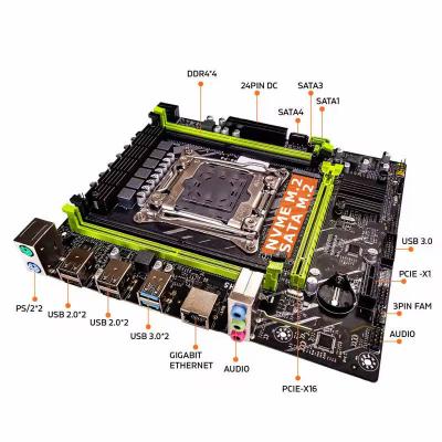 Cina X99 P4 Micro ATX Motherboard LGA2011-3 Xeon E5-2680V4 CPU DDR4 RAM NVME M.2 SATA in vendita