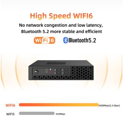 China 8 Cores Barebone Laptop Mini PC  DDR4 NVMe WiFi6 BT5.2 4K HD HTPC Gaming Mini for sale
