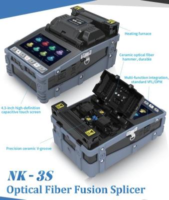 중국 맞춤형 융합 스플라이서 광섬유 스플라이스 7초 빠른 융합 용접 3인 1 다기능 opm vfl Novker NK-3S 판매용