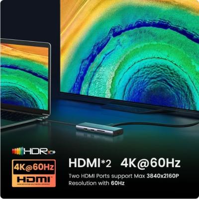 Китай USB C Hub с 4k/HDMI, 9-в-1 USB C на Ethernet адаптер, 5Gbps USB-A 3.0 док-станция, PD 60W зарядка, SD Card Reader продается