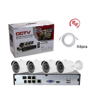 China 4CH 1080P 2MP POE Surveillance Wire IP Camera NVR Kits for Customized Security Solutions for sale