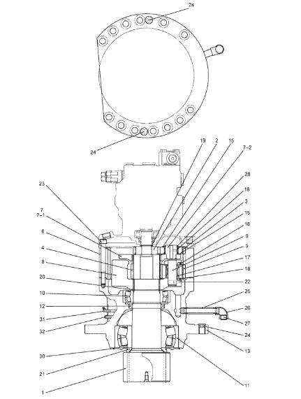 191-2693 199-4487 Bagger Swing Drive Gear angewendet an 325C 325D 322C 324D 329D