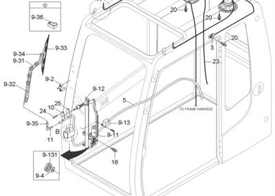 China 21Q6-01220 21Q6-01230 Wiper Arm Wiper Blade For Hyundai R210LC9 for sale
