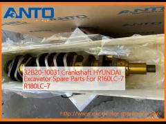 32B20-10031 Crankshaft HYUNDAI Excavator Spare Parts For R160LC-7 R180LC-7
