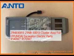 21N830013 21N8-30013 Cluster Assy For HYUNDAI Excavator Electric Parts R140W7 R170W7