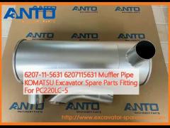 6207-11-5631 6207115631 Muffler Pipe KOMATSU Excavator Spare Parts Fitting For PC220LC-5
