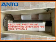 419-22-32410 4192232410 Shaft KOMATSU Wheel Loader Electric Parts Fitting For WA320-6