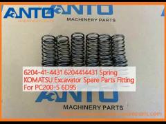 6204-41-4431 6204414431 Spring KOMATSU Excavator Spare Parts Fitting For PC200-5 6D95