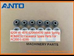 6204-41-4510 6204414510 Valve Spring KOMATSU Excavator Spare Parts For PC200-5 6D95