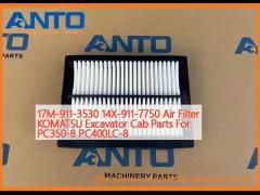 17M-911-3530 14X-911-7750 Air Filter KOMATSU Excavator Cab Parts For PC350-8 PC400LC-8