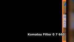 Komatsu Excavator Filter 0 7 660
