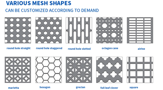 Hexagonal Hole Aluminum Perforated Metal Mesh