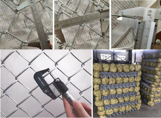 10 Gauge Green 2in openning galvanized Chain Link Fence For Baseball Fields