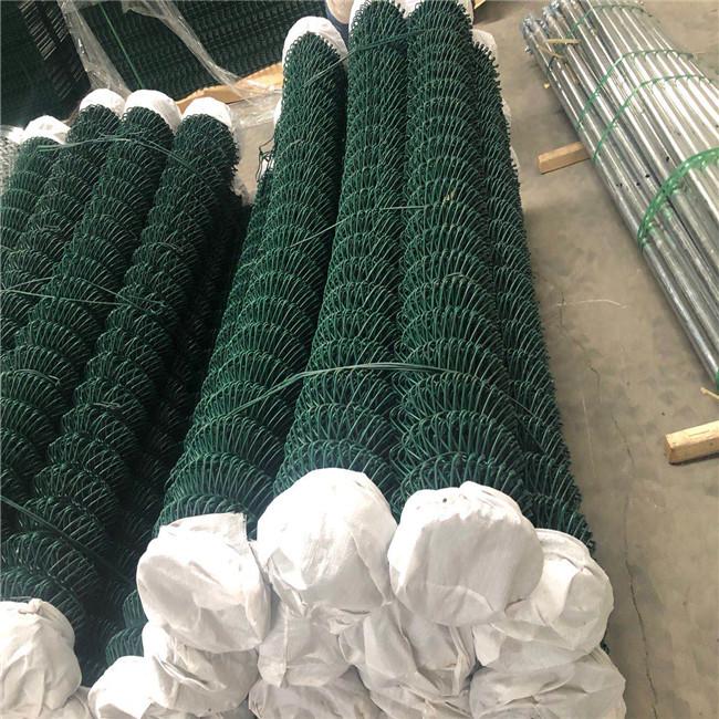 10 Gauge Green 2in openning galvanized Chain Link Fence For Baseball Fields