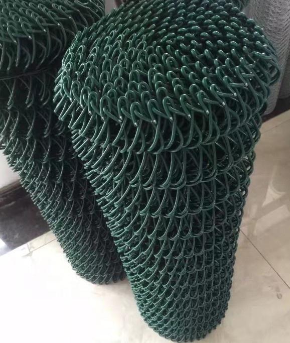 10 Gauge Green 2in openning galvanized Chain Link Fence For Baseball Fields