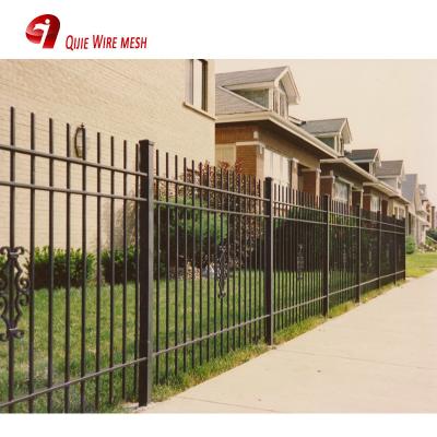 China Black Wire Mesh Fence Panels Aluminium Wrought Iron Fence For Residential Use Wrought Iron Fence Basket for sale