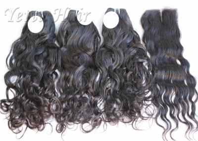 Cina Tessuto vergine dei capelli 100% del brasiliano brillante di doppio strato con colore naturale in vendita