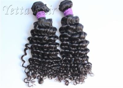 Cina Nessuno spargimento dei capelli vergini dell'onda profonda peruviana di groviglio bagnati ed ondulati con chiusura in vendita