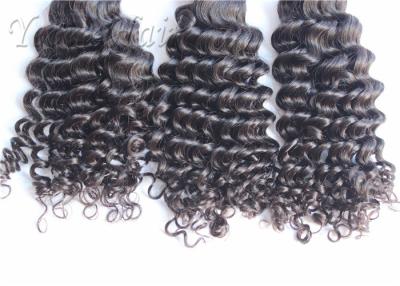 Cina Nessuno spargimento dei capelli vergini dell'onda profonda peruviana di groviglio bagnati ed ondulati con chiusura in vendita