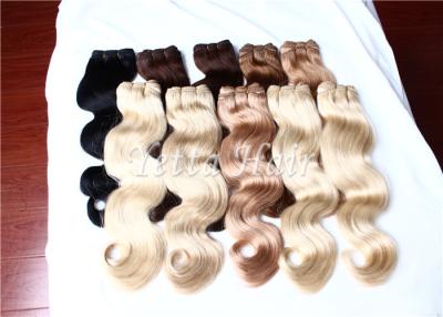 Cina Estensioni brasiliane complete dei capelli umani della bionda 100% delle cuticole con il doppio disegnato in vendita