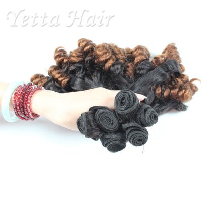 China Ordnen Sie Inder 9A Funmi-Menschenhaar, Schönheit gelockte Remy-Haar-Erweiterungen zu verkaufen