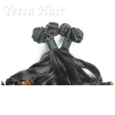 中国 Funmi 専門家 100% のペルーの伯母さんの人間の毛髪/倍によって引かれる Remy の毛延長 販売のため