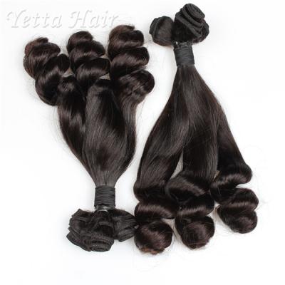 China 8 polegadas - o cabelo encaracolado brasileiro de 18 polegadas, dobra o Aunty tirado Funmi Cabelo Tecelagem à venda