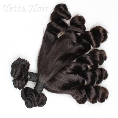 China Het echte Indische Maagdelijke Haar van Funmi, het Menselijke Haarweefsel van Remy voor Zwarten Te koop