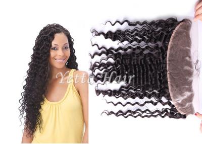China Orelha profunda duradouro do cabelo do fechamento da parte superior do laço da onda à orelha nenhuma mistura à venda