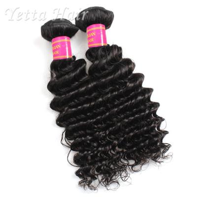 Cina Capelli peruviani indiani profondi reali del vergine di Wave nessun pelo misto o capelli sintetici in vendita