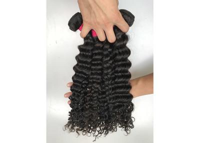中国 10 - 30インチのペルーの人間の毛髪/もつれボディ織り方の深いカーリー ヘアーは束ねません 販売のため