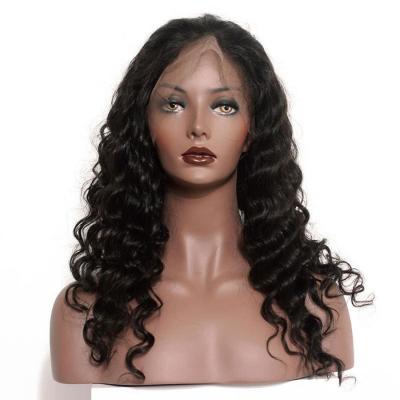 China Onda profunda brasileira de 150 perucas completas trançadas do cabelo humano do laço da densidade à venda
