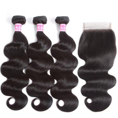 Cina Il nero naturale dell'estremità del corpo di Wave del tessuto indiano sano dei capelli umani per le donne di colore in vendita