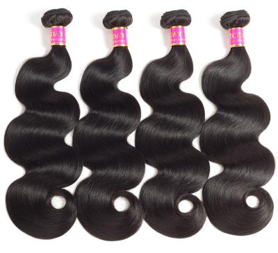 Cina Il nero naturale dell'estremità del corpo di Wave del tessuto indiano sano dei capelli umani per le donne di colore in vendita