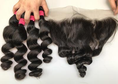 Cina Capelli vergini del brasiliano non trattato di 100%/estensioni sciolte dei capelli umani di Wave in vendita