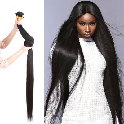 China Weave reto cutícula 100% completa não processada do cabelo humano do Virgin de 40 polegadas à venda