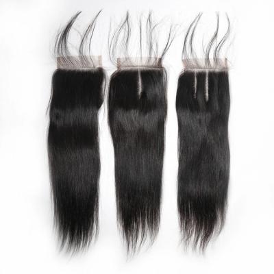 Cina Il tessuto diritto dei capelli umani dello SGS/capelli peruviani impacchetta con chiusura in vendita