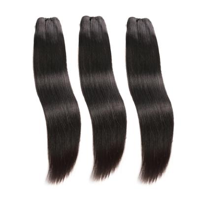 Cina Capelli lunghi di trama dei capelli umani di estensioni del doppio vergine anteriore diritto serico dei pacchi in vendita