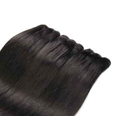 Cina Capelli lunghi di trama dei capelli umani di estensioni del doppio vergine anteriore diritto serico dei pacchi in vendita