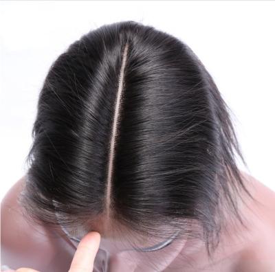 Cina Tessuto indiano reale a 8 pollici dei capelli umani per bellezza/le estensioni dei capelli chiusura di Kim K in vendita