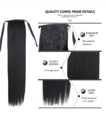 Cina Capelli peruviani diritti lunghi di estensioni/100 esseri umani dei capelli delle code di cavallo nessun groviglio in vendita
