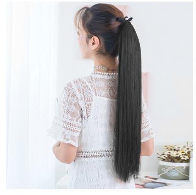 Cina Capelli peruviani diritti lunghi di estensioni/100 esseri umani dei capelli delle code di cavallo nessun groviglio in vendita