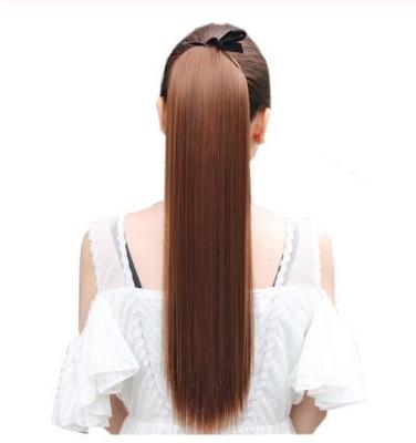 Cina Capelli peruviani diritti lunghi di estensioni/100 esseri umani dei capelli delle code di cavallo nessun groviglio in vendita