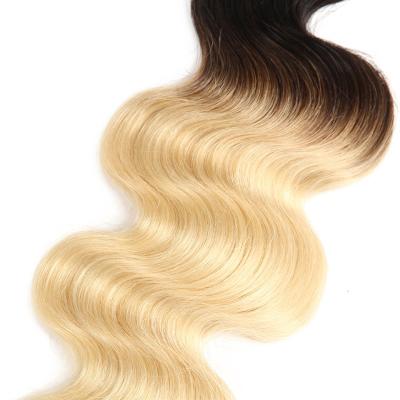 China Cor peruana do 1b das extensões do cabelo humano de 100% Ombre 613 louros/ à venda