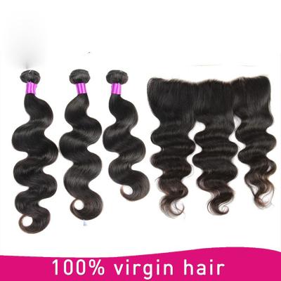 Cina Groviglio vergine dei capelli del brasiliano di Wave 100% del corpo di 3 pacchi libero e nessuno spargimento in vendita