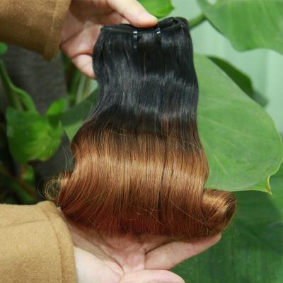 China Maagdelijke Haar van Fumi van het Ombreei het Krullende/Super Dubbele Getrokken Haaruitbreidingen Te koop
