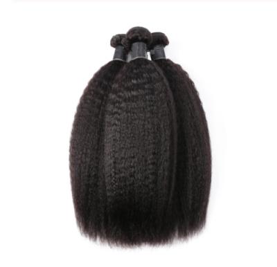 Cina Nessun estensioni diritte crespe sintetiche dei capelli umani di Remy dell'indiano per le signore nere in vendita