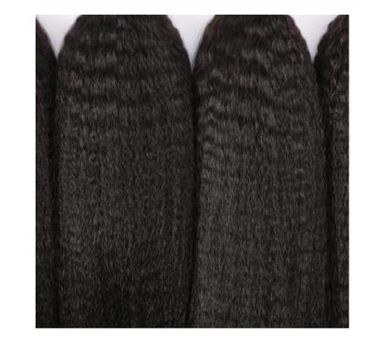 Cina Nessun estensioni diritte crespe sintetiche dei capelli umani di Remy dell'indiano per le signore nere in vendita
